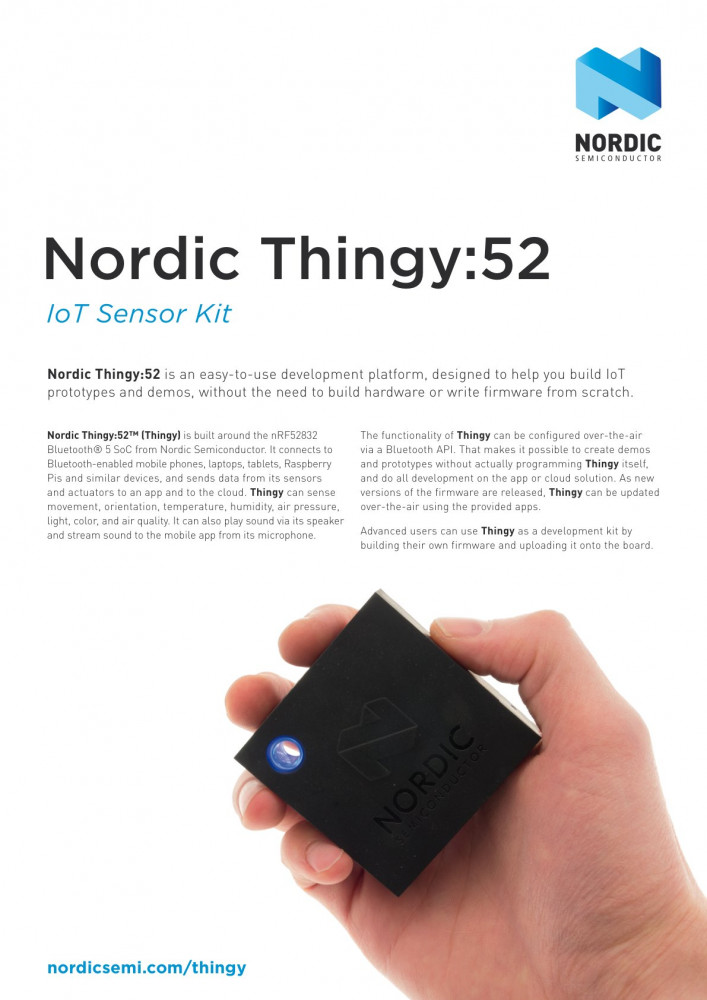 NRF6936 Nordic Thingy:52 documentation page 1