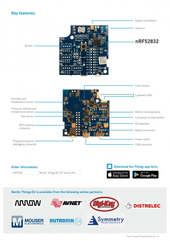 NRF6936 Nordic Thingy:52 documentation page 2