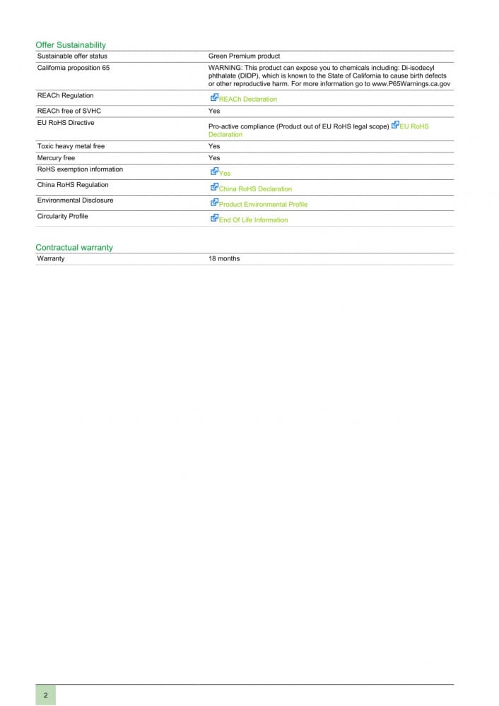 ZB5AZ009TQ technical document page 2