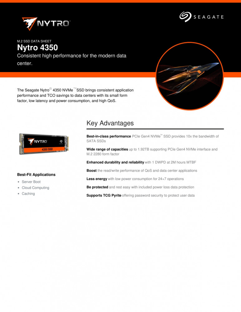 Seagate Nytro 4350 datasheet page 1