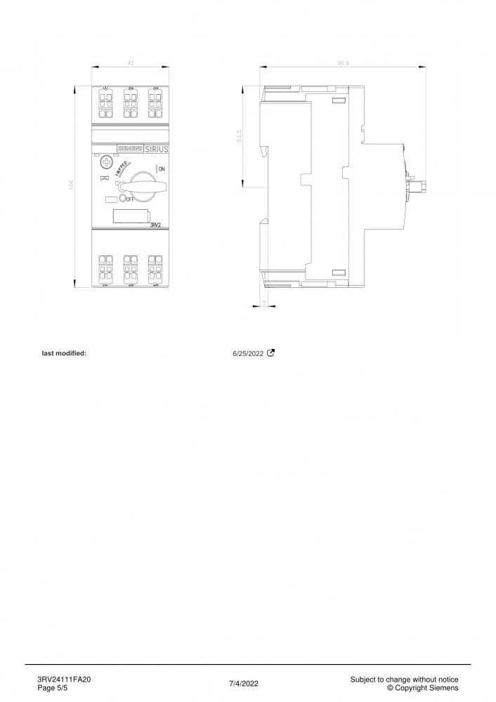 3RV24111FA20 datasheet page 5