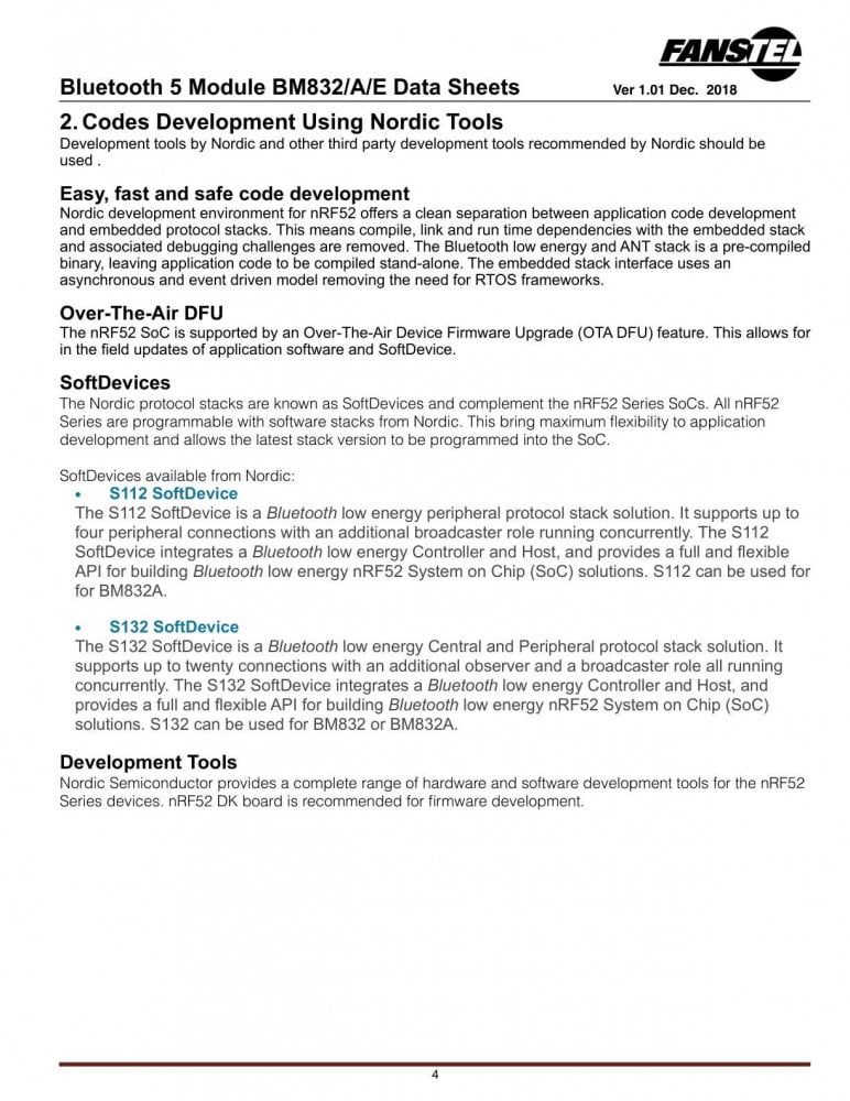 BM832A datasheet page 4