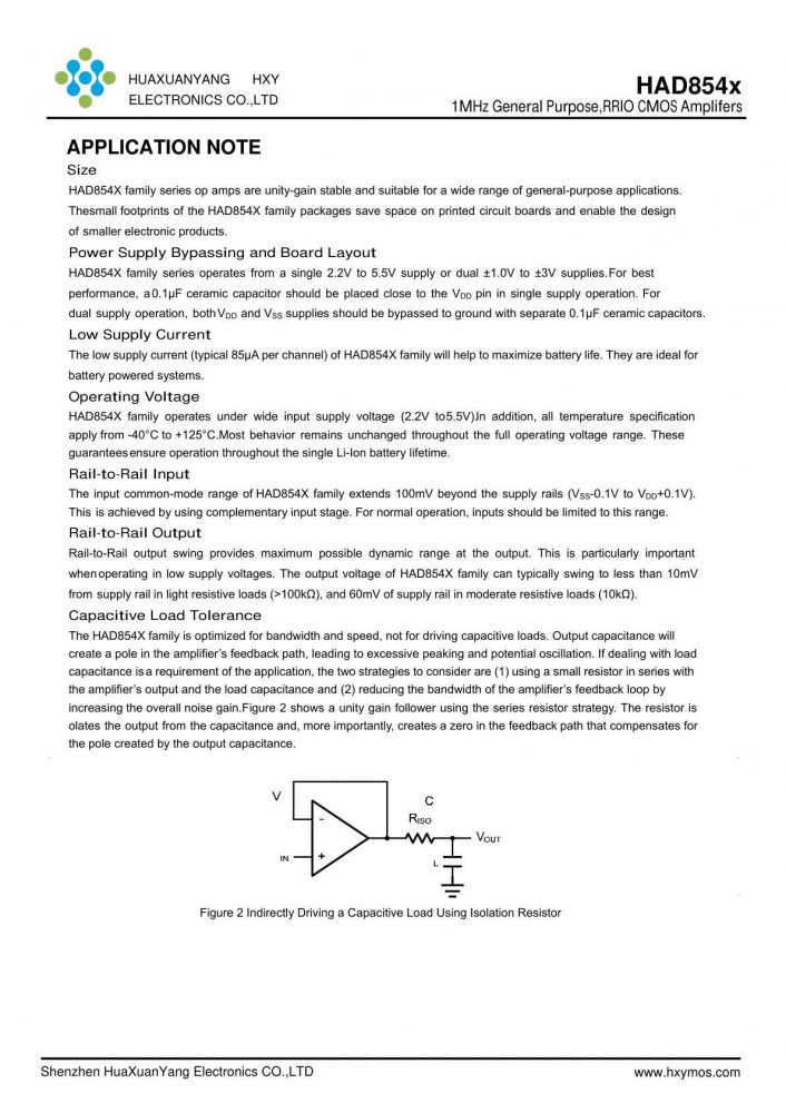 HAD8542ARZ datasheet page 6