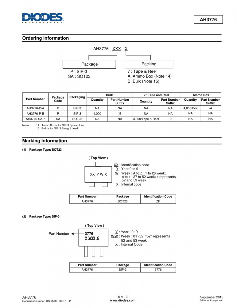 AH3776 datasheet page 8