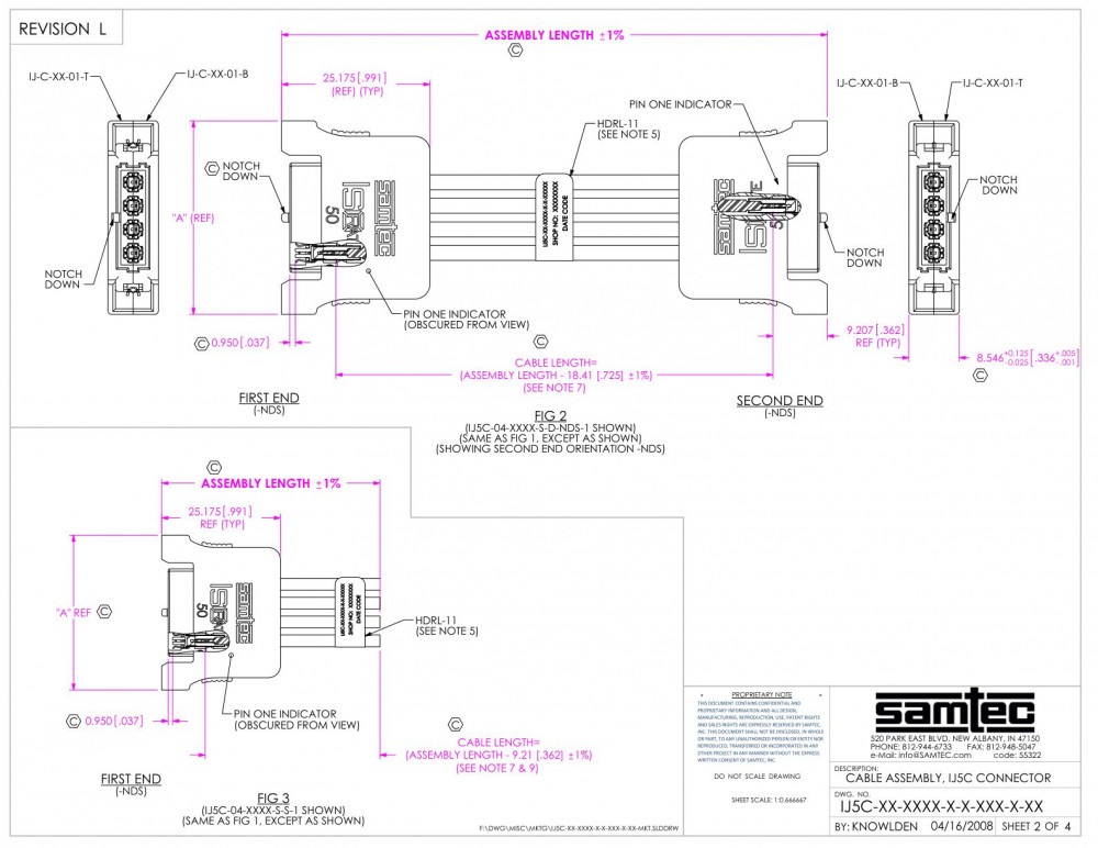 Samtec IJ5C drawing page 2