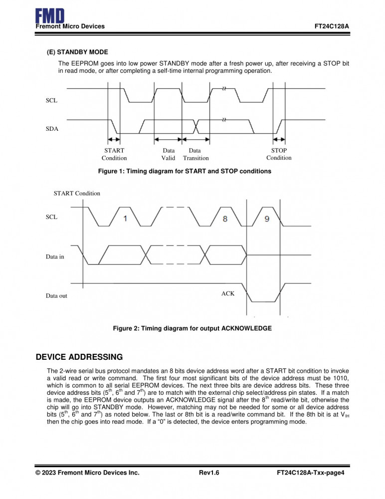 FT24C128A datasheet page 4