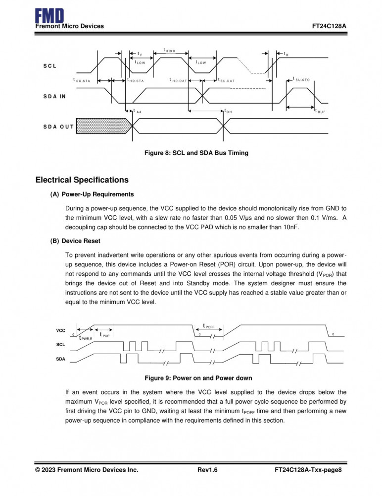 FT24C128A datasheet page 8