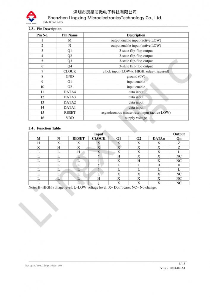 CD4076BE(LX) datasheet page 5