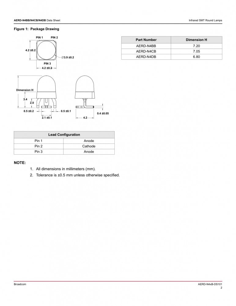 AERD-N4DB-00010 datasheet page 2