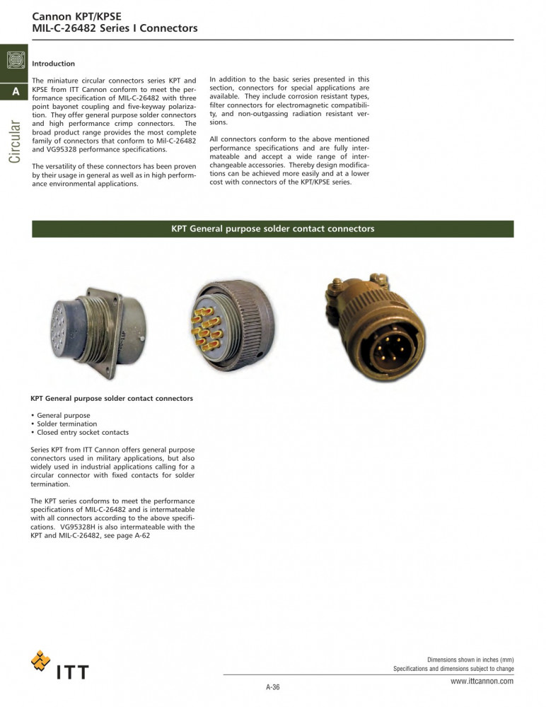 ITT CANNON KPT/KPSE document page 2