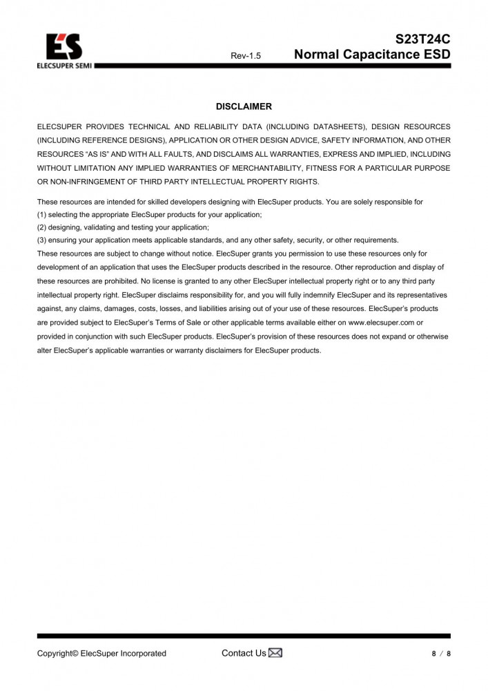 S23T24C datasheet page 8