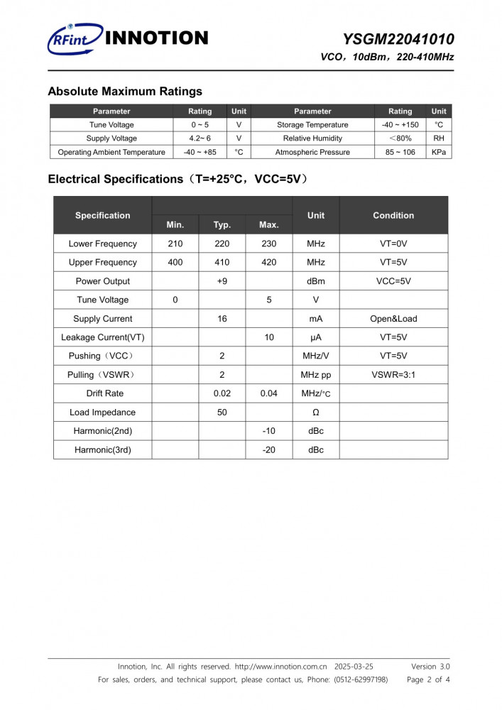 YSGM22041010 technical document page 2