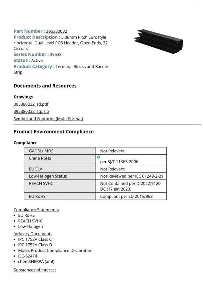 Product document image, page 1