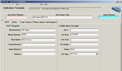 power sensors calibration software for sale