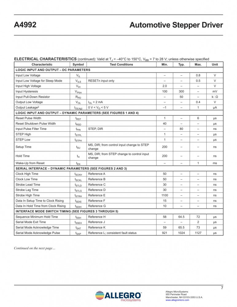A4992 datasheet page 7