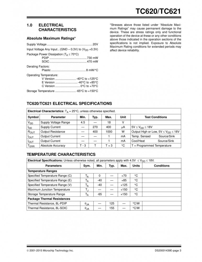 TC620/TC621 datasheet page 3