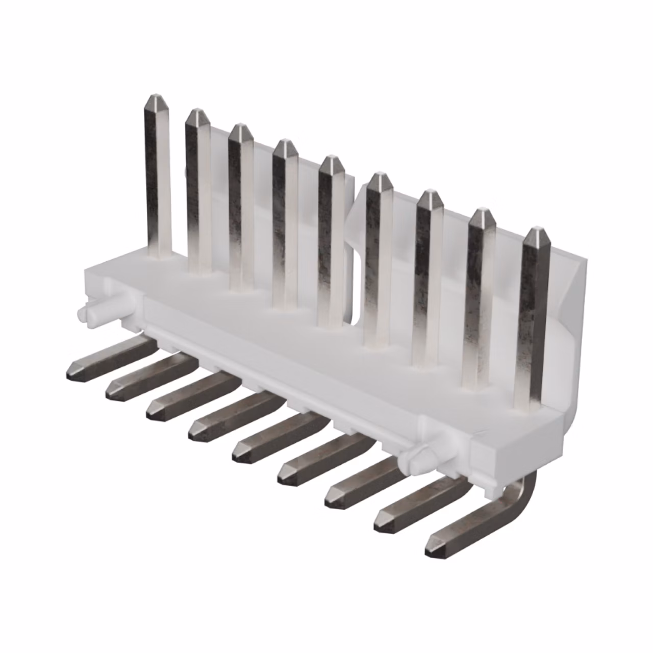 KK 396 Solid Right-Angle Header, Friction Lock, with Snap-in Plastic Peg  PCB Lock, 9 Circuits, Tin (Sn) Plating for sale