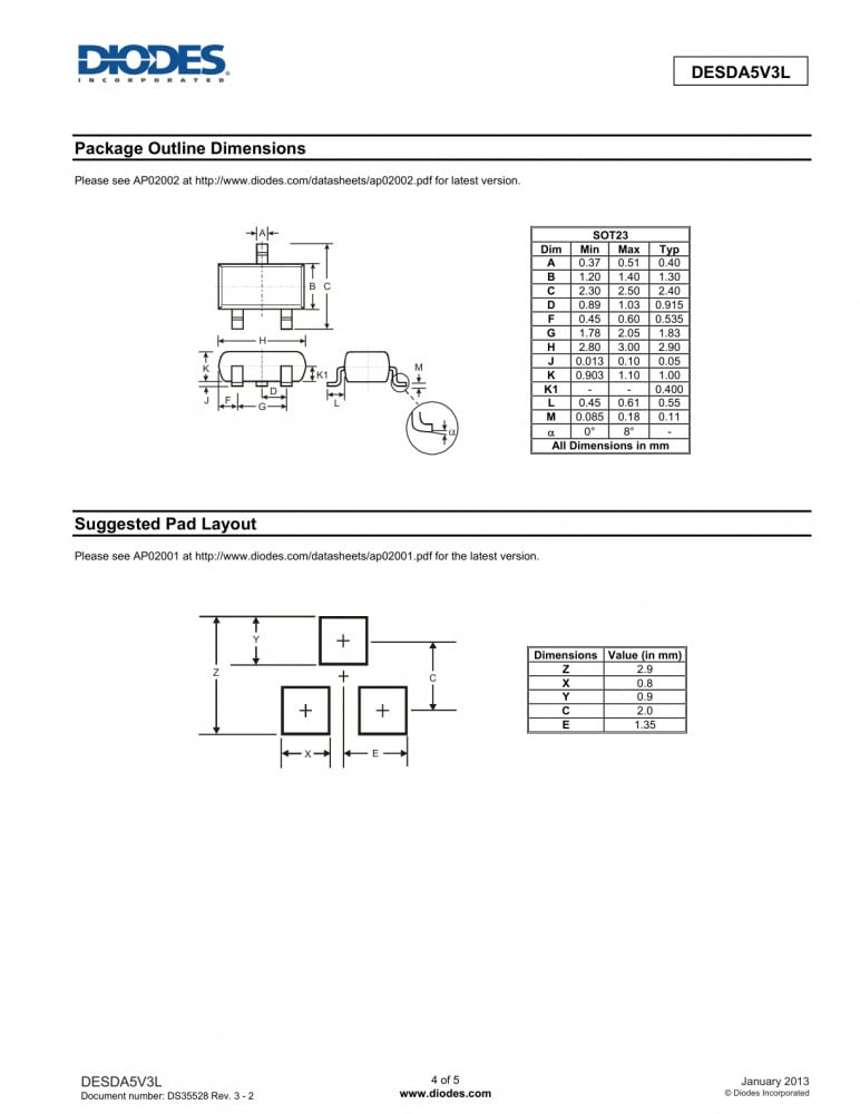 DESDA5V3L-7 datasheet page 4
