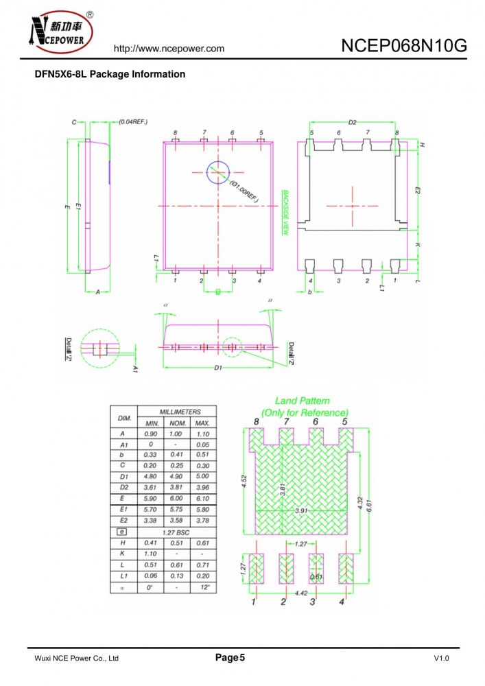 NCEP068N10G datasheet page 5