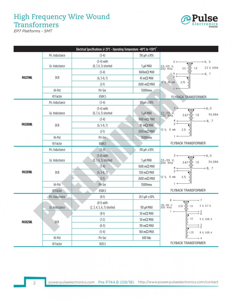 PA1131NLT technical document page 2