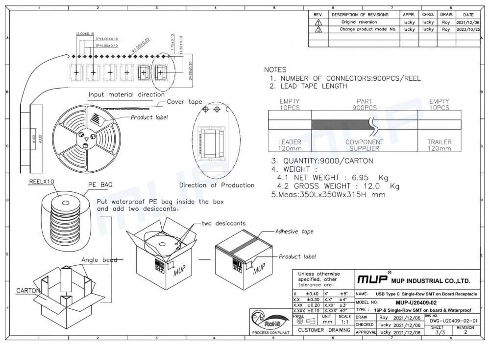 MUP U20409-02 technical drawing page 3