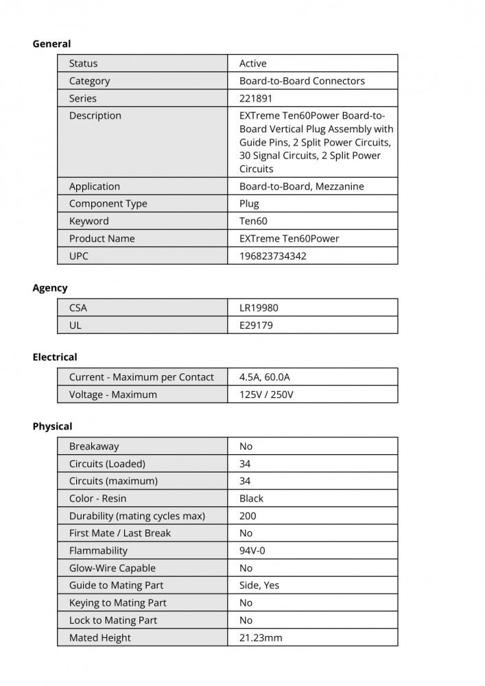 MOLEX 2218919327 technical document preview, page 2