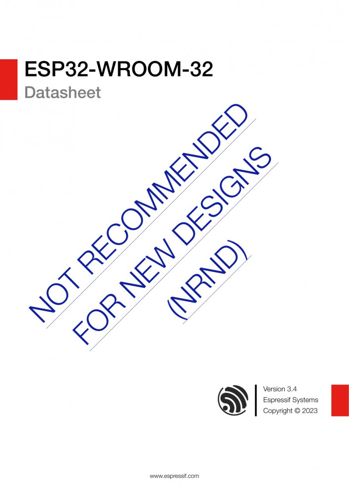 ESP32-WROOM-32 datasheet page 1