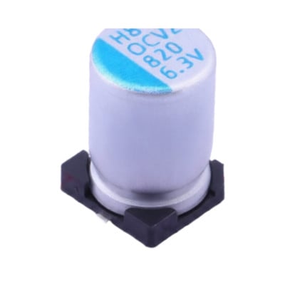 Lelon OVZ820M1VTR-0812 Aluminum-Polymer Capacitor