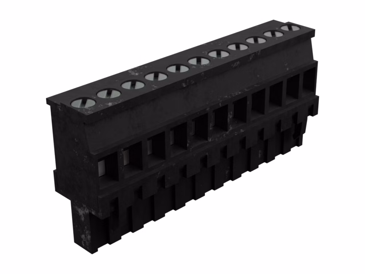 5.08mm Pitch Eurostyle Vertical Plug, with Reverse Imprinting, Front Wire Entry, Black, 11 Circuits for sale