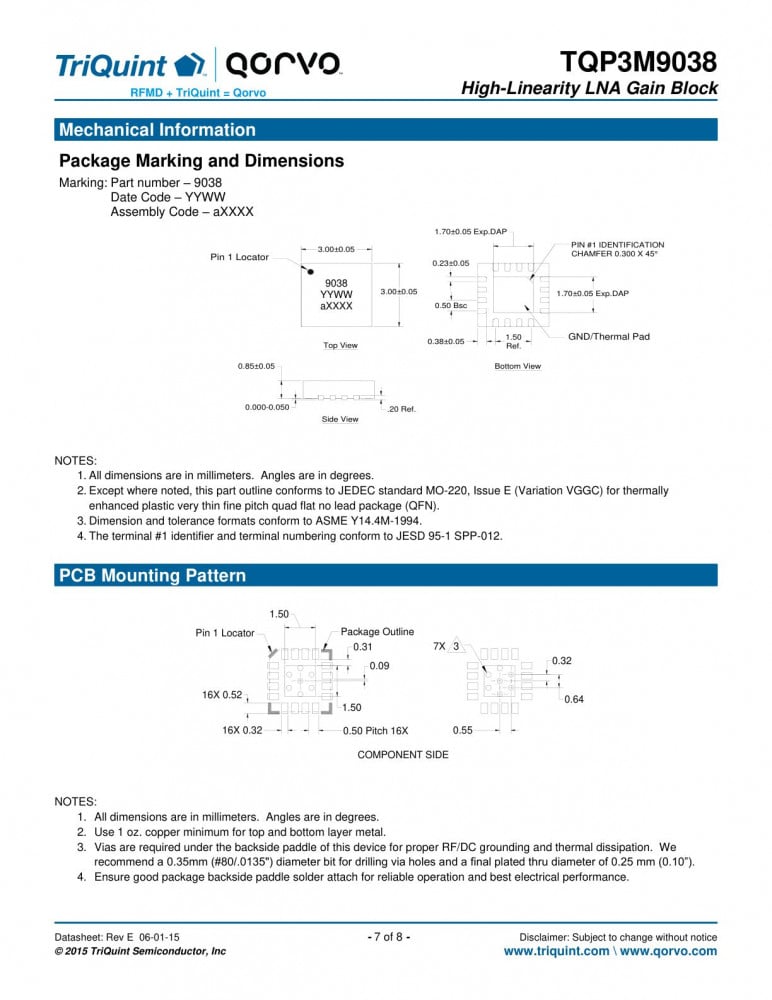 TQP3M9038 datasheet page 7