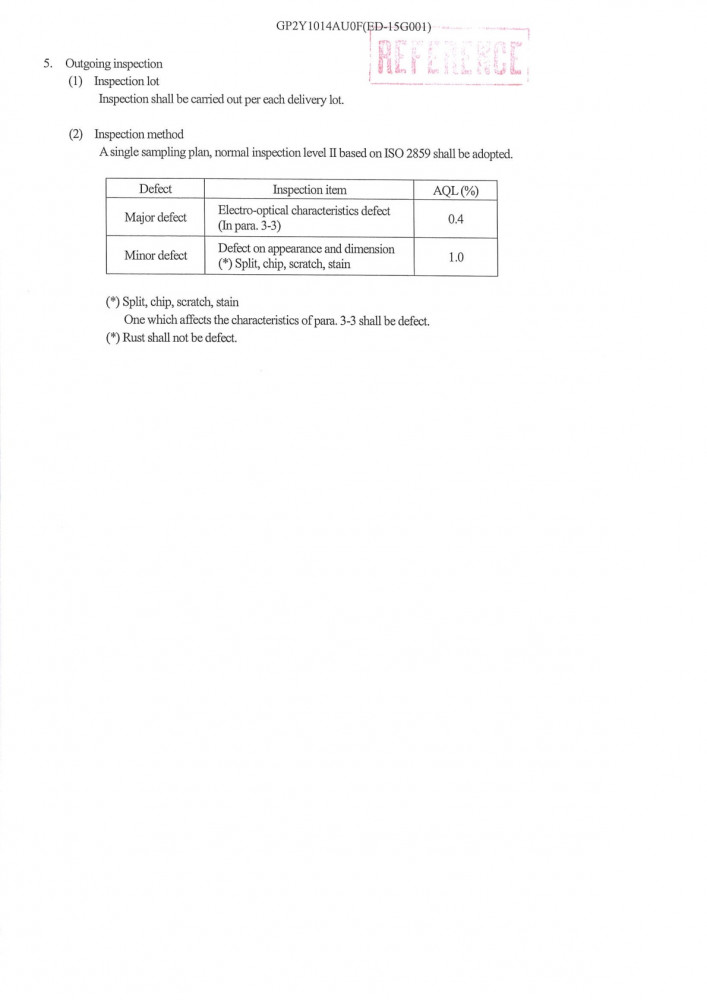 GP2Y1014AU0F specification page 9