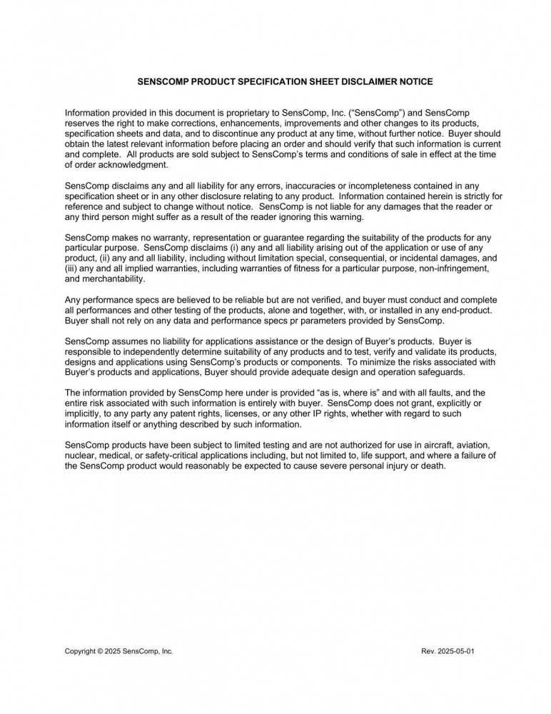 607220LF product specification sheet, page 2