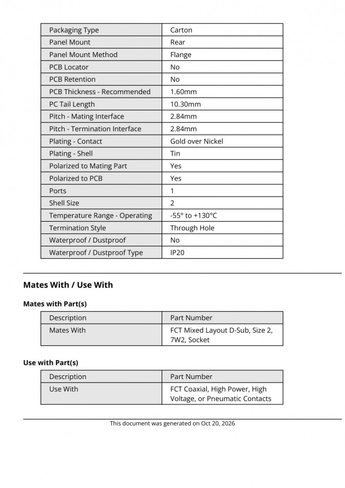MOLEX 1731070091 technical document page 3
