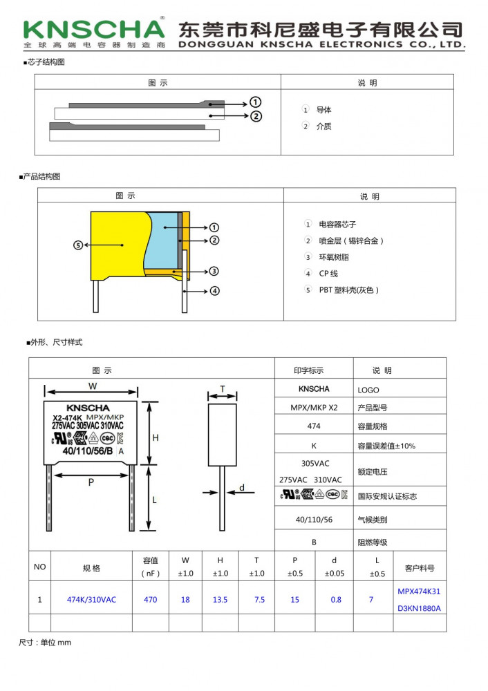 KNSCHA MPX474K31D3KN1880A datasheet page 1