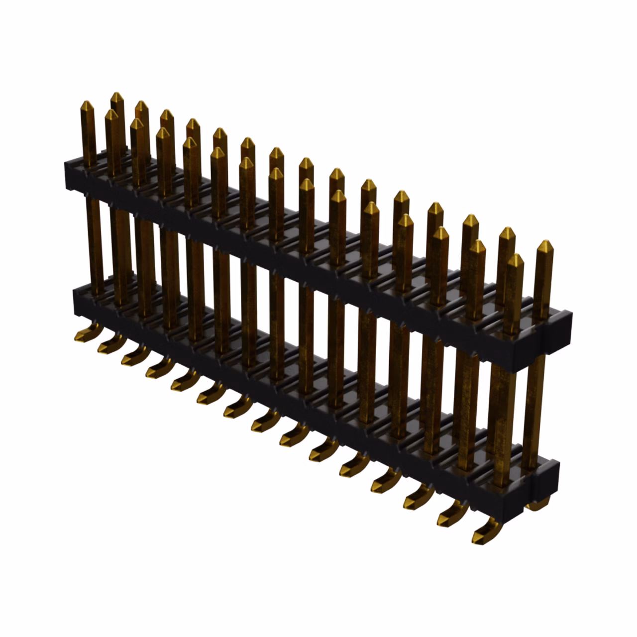 2.00mm Pitch Milli-Grid Header, Vertical, Surface Mount, Dual Row Dual Body, 30 Circuits, 0.025µm Gold (Au) Plating, 10.10mm Stacking Height, Tube, Lead-Free for sale