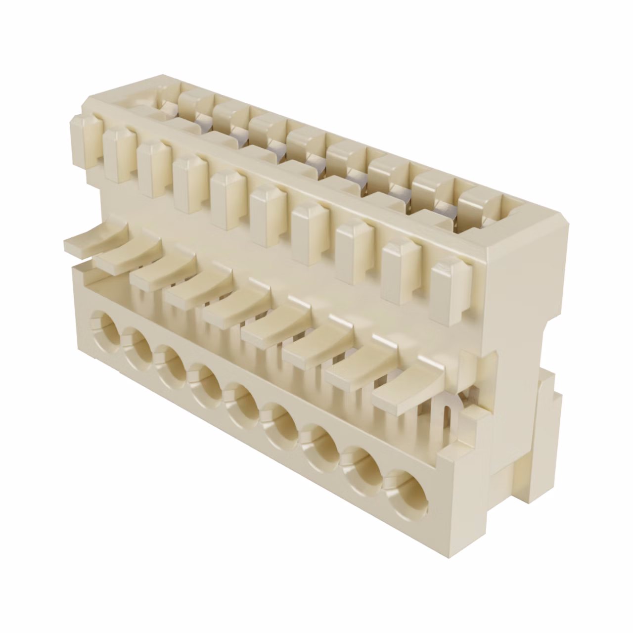 Appli-Mate RAST 2.5 Connector, 2.50mm Pitch, Female, 9 Circuits, Closed Endwalls, Tin Plating for sale