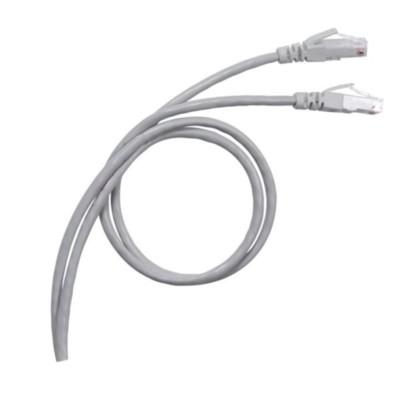 Patch cord RJ45 category 5 U/UTP PVC grey 2m