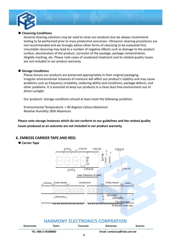 HELE X2B032000C81H-HU specification page 7