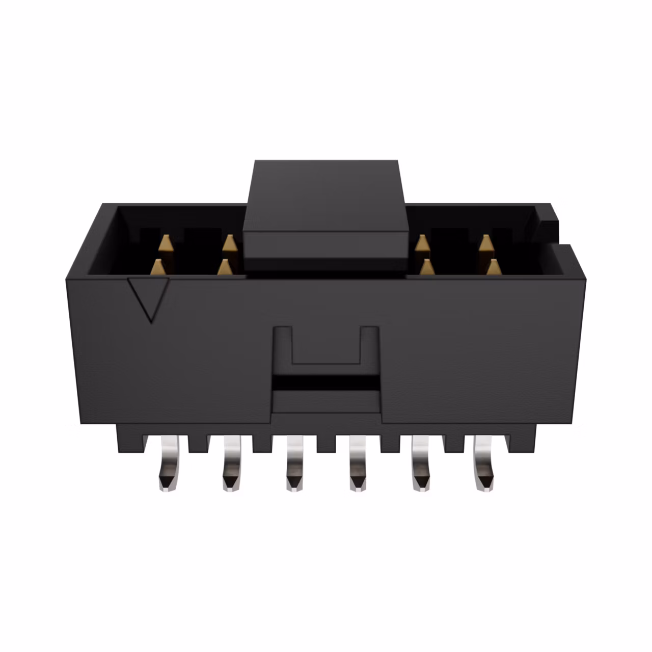 2.00mm Pitch, Milli-Grid PCB Header, Dual Row, Vertical, Surface Mount, Shrouded, 12 Circuits, 0.76µm Gold (Au) Plating, Single Side Slot, Center Friction Lock, with Cap, Tube for sale
