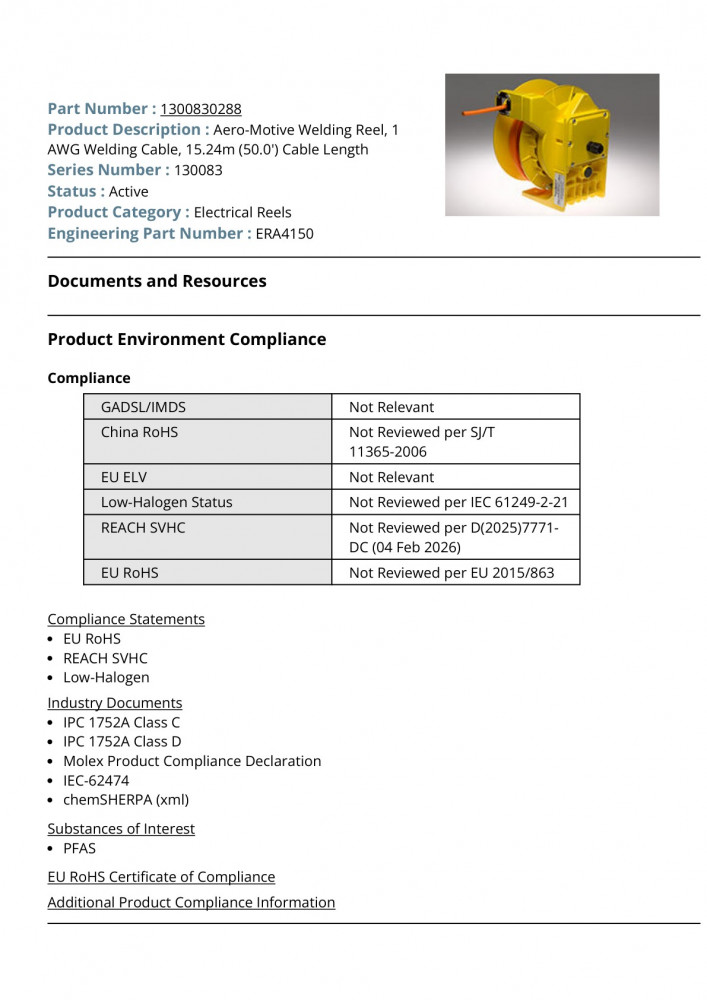 MOLEX 1300830288 product document image 1