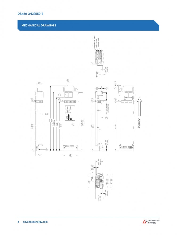 Artesyn DS450-3 datasheet page 4