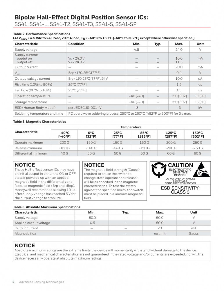 SS41-T3 datasheet page 2