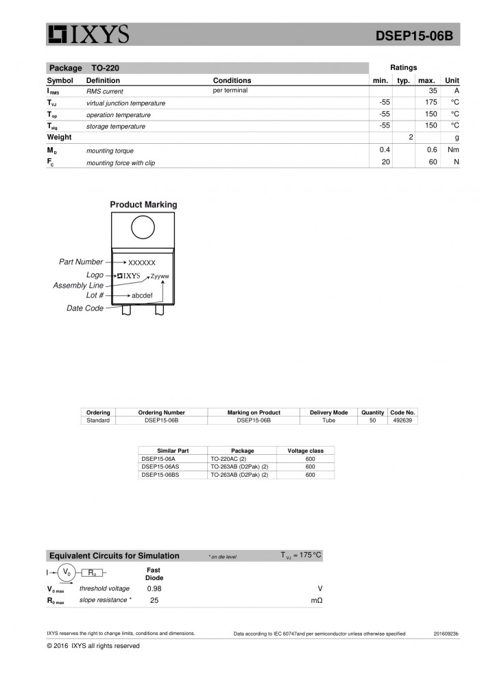 DSEP15-06B datasheet page 3