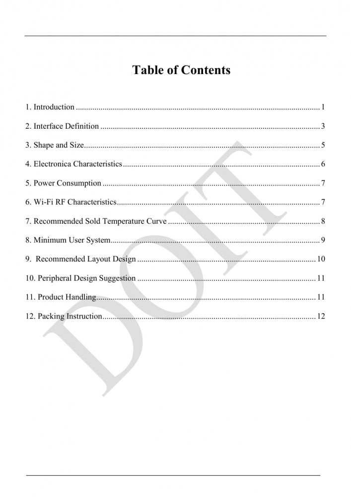 ESP-M2 datasheet page 3