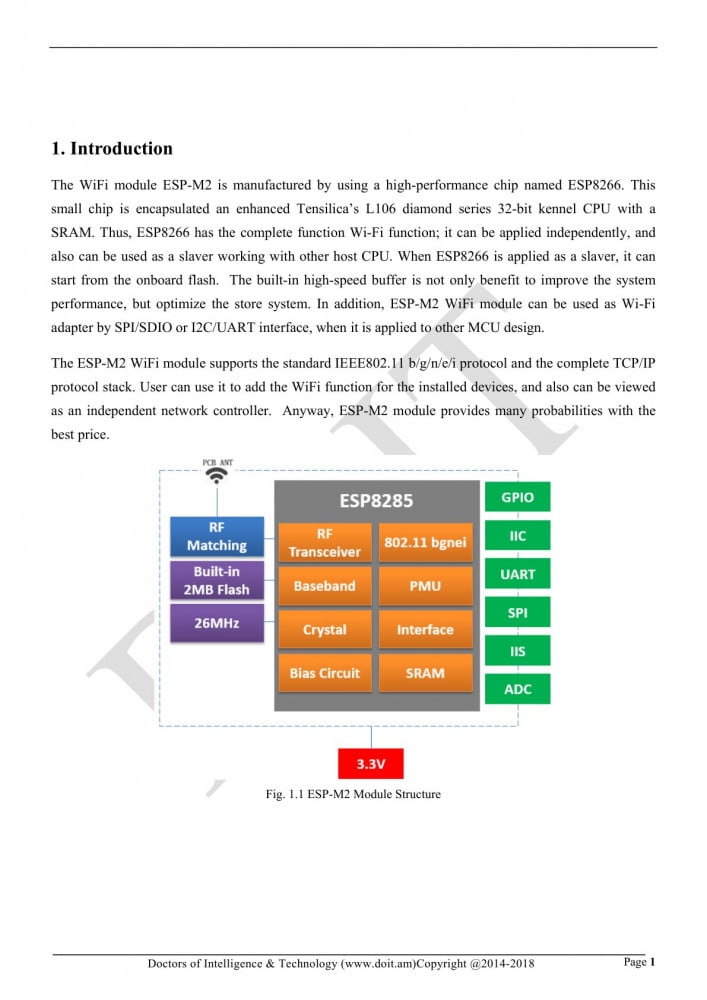 ESP-M2 datasheet page 4