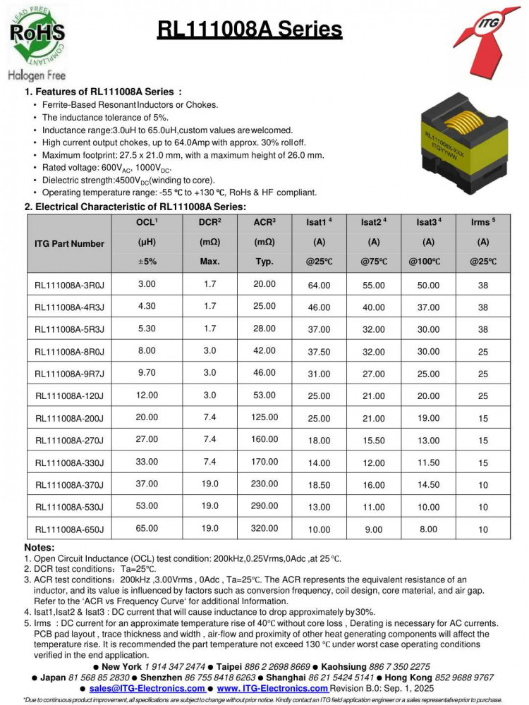 RL111008A datasheet page 1