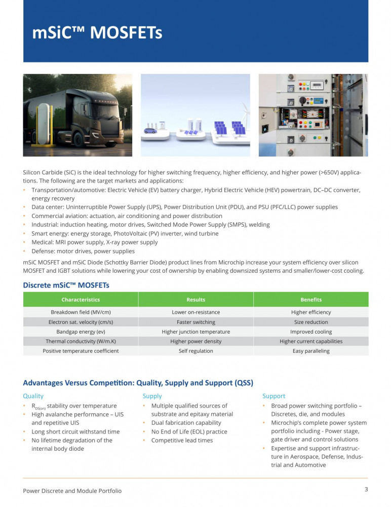 Microchip high-voltage power discretes catalogue page 3