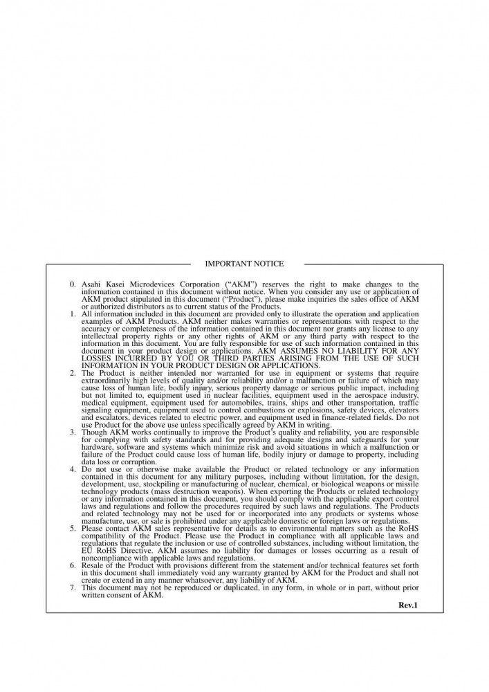 AKM EZ471 datasheet page 3