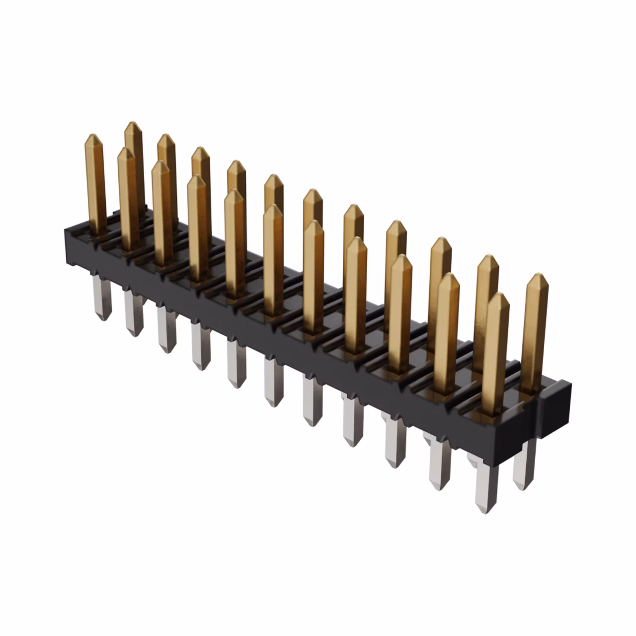 2.00mm Pitch Milli-Grid Header, Vertical, Through Hole, 22 Circuits, 0.76µm Gold (Au) Plating, Mating Pin Length 4.00mm, Tail Length 2.60mm, Tray, Lead-Free for sale