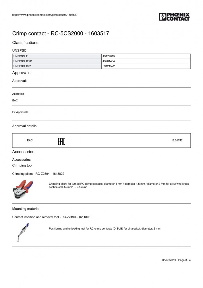 Phoenix Contact 1603517 product document page 3